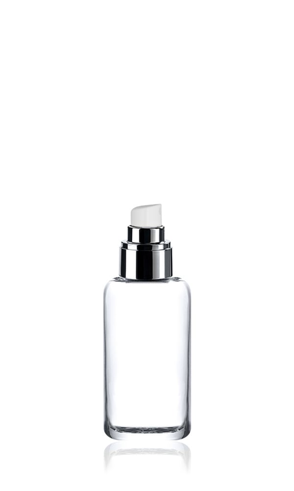 Cosmetic packaging 100ml Glass Bottle ROUND L - Lumson